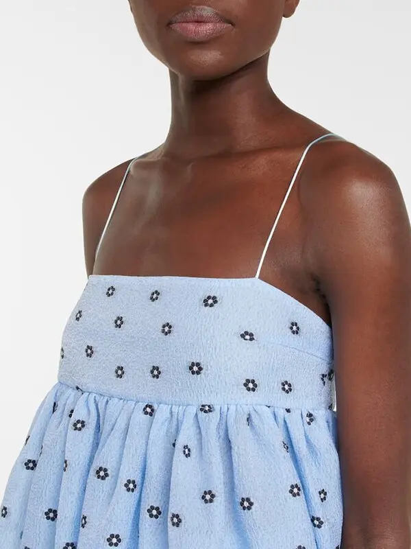 Cecilie Bahnsen Babett Floral Jacquard Top