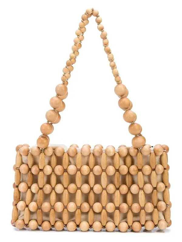Cult Gaia Beaded Tote Bag