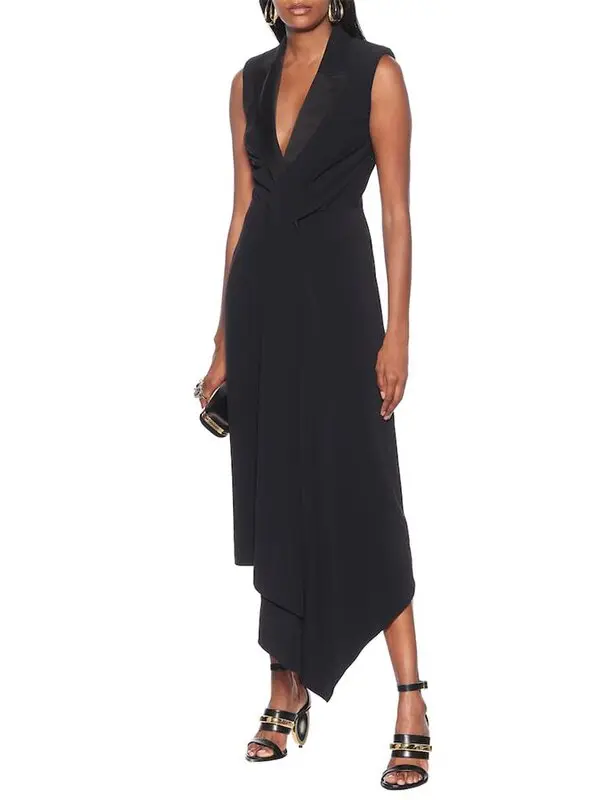 Alexander McQueen Crêpe Midi Dress