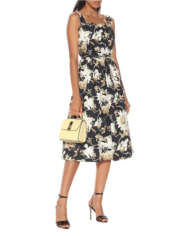 Oscar De La Renta Iris And Daisy Floral Minidress