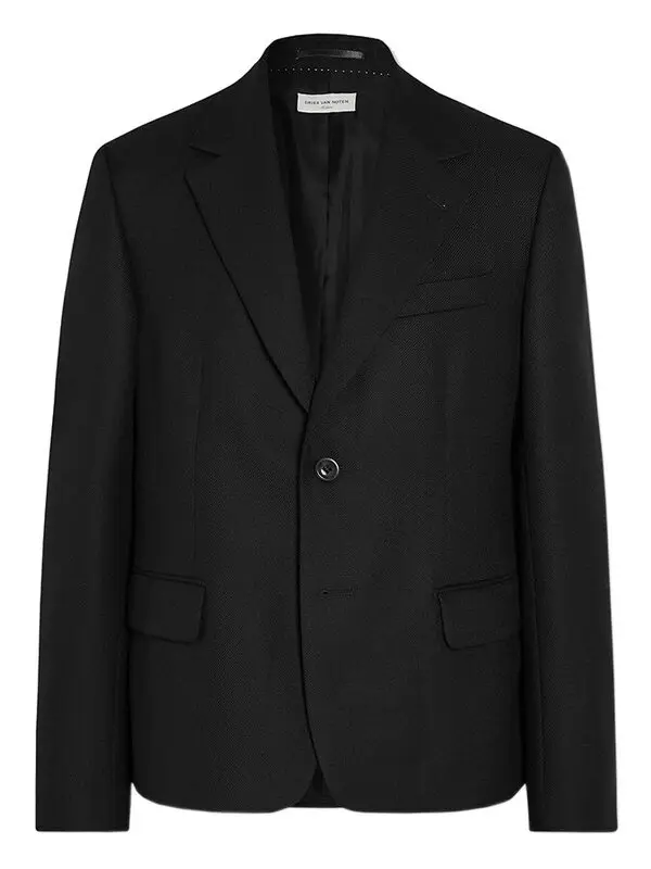 Dries Van Noten Balon Wool-gabardine Suit Jacket