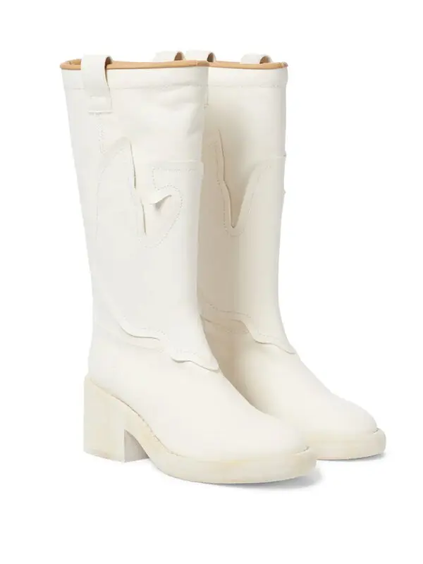 MAISON MARGIELA Leather Cowboy Boots