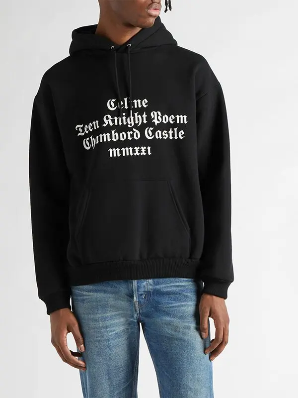 Celine Printed Cotton-jersey Hoodie