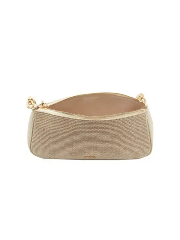 Cult Gaia Halina Bamboo-detailed Raffia Shoulder Bag
