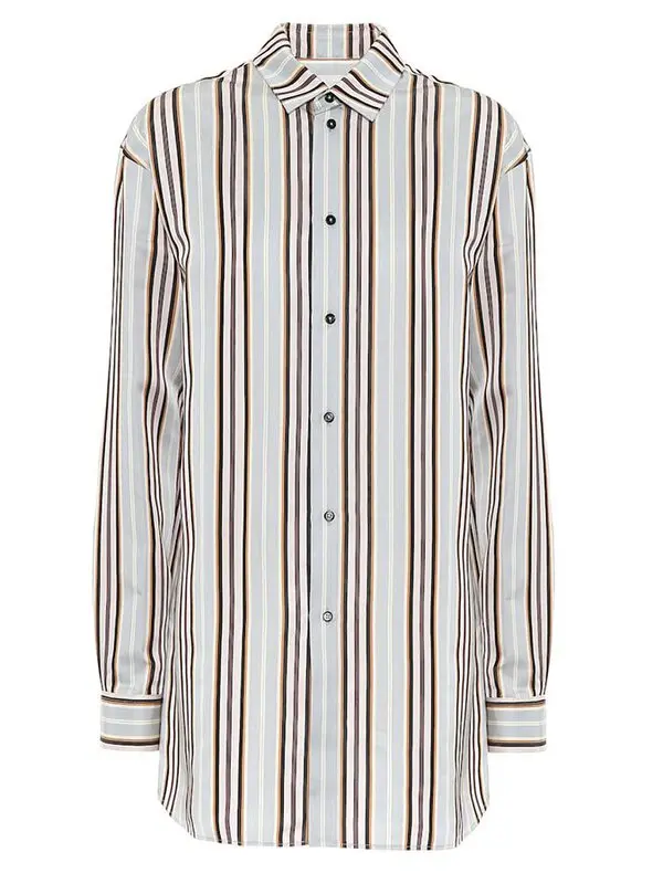 JIL SANDER Striped Satin Shirt