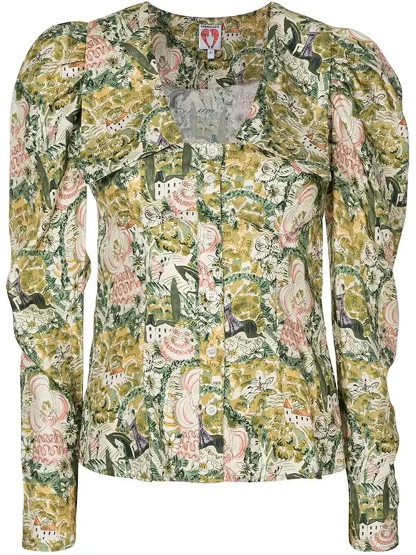 Shrimps All-over Print Blouse