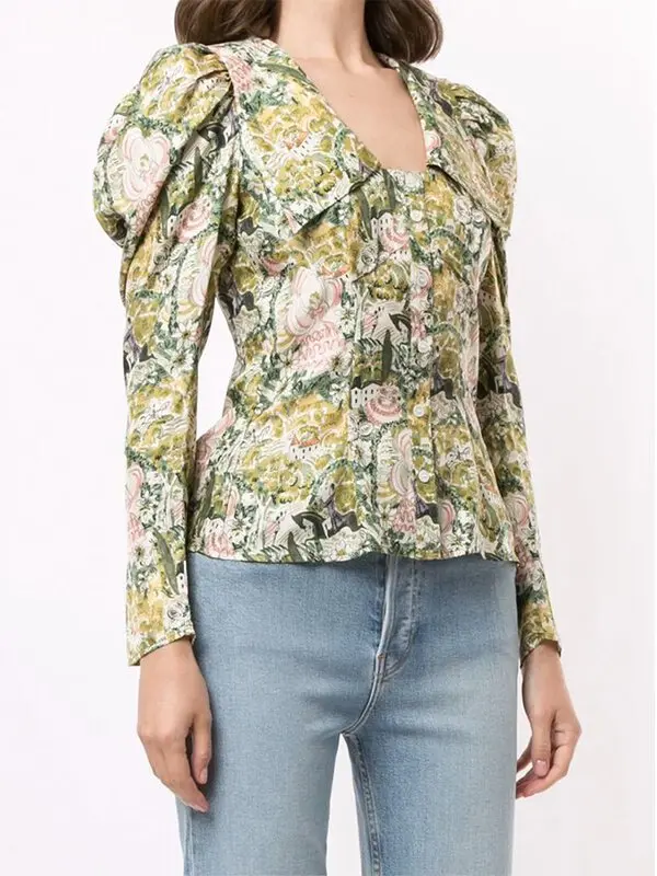 Shrimps All-over Print Blouse