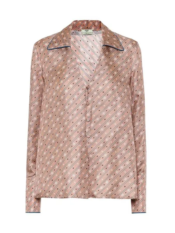 Fendi Printed Silk Blouse