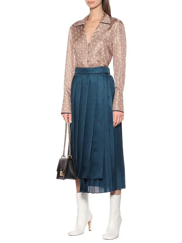 Fendi Printed Silk Blouse
