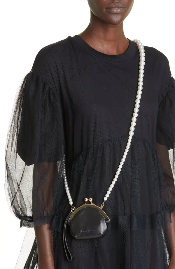 Simone Rocha Leather Crossbody Coin Purse