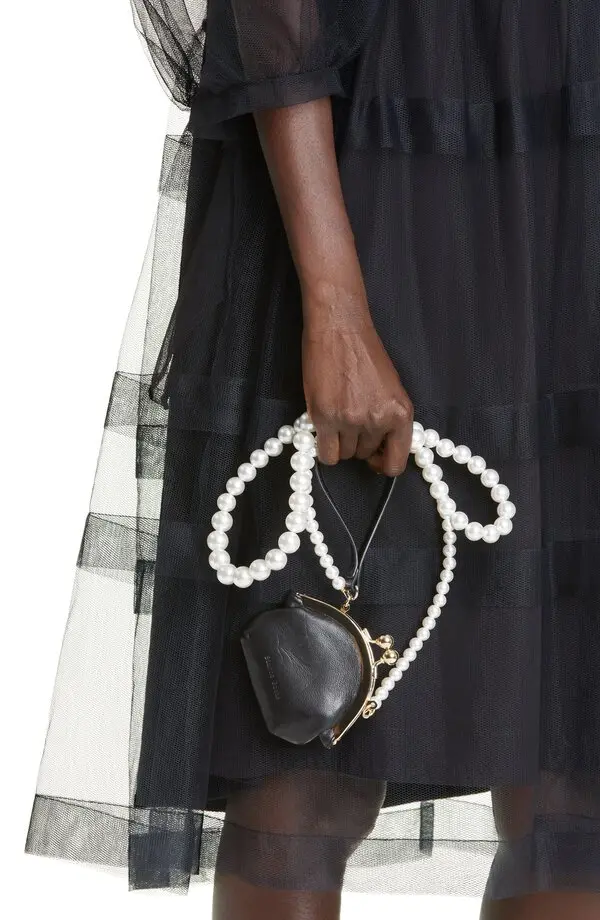 Simone Rocha Leather Crossbody Coin Purse