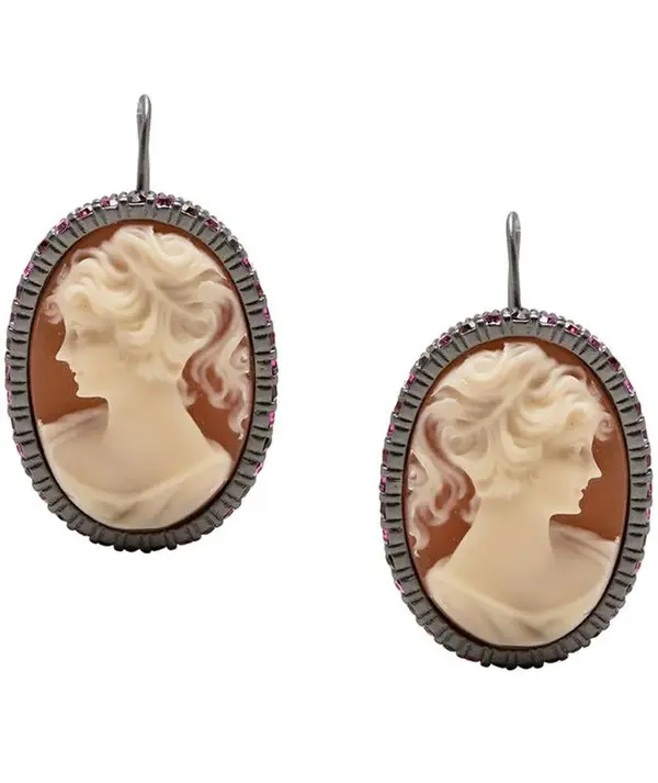 Ports 1961 Cameo Rhinestone-embellished Earring