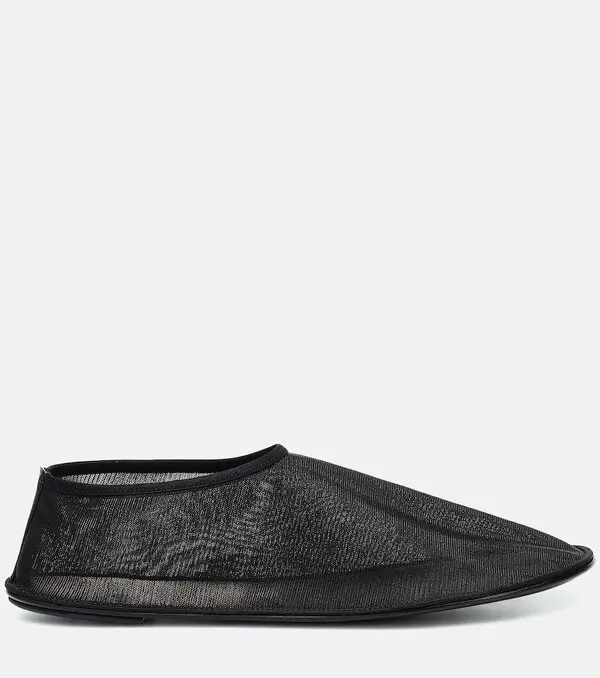 THE ROW Sock Ballet Flats - Black