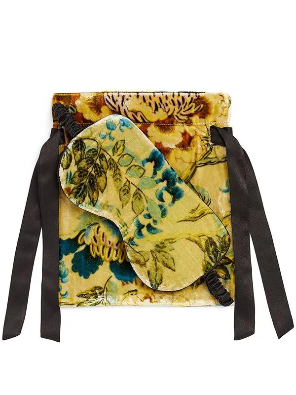 Olivia Von Halle Floral Sleep Mask