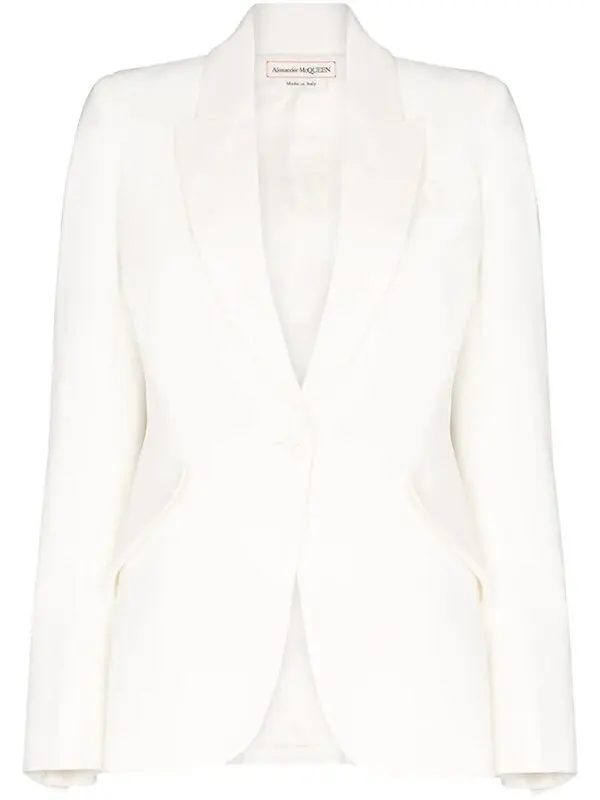 Alexander McQueen Peak-lapel Single-breasted Blazer