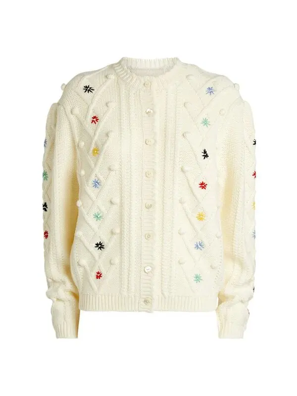 Shrimps Shrimp P Mccoy Bobbles Embroid Cardigan