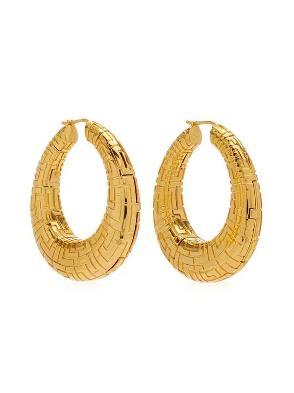 LEDA MADERA Geena Gold-plated Hoop Earrings