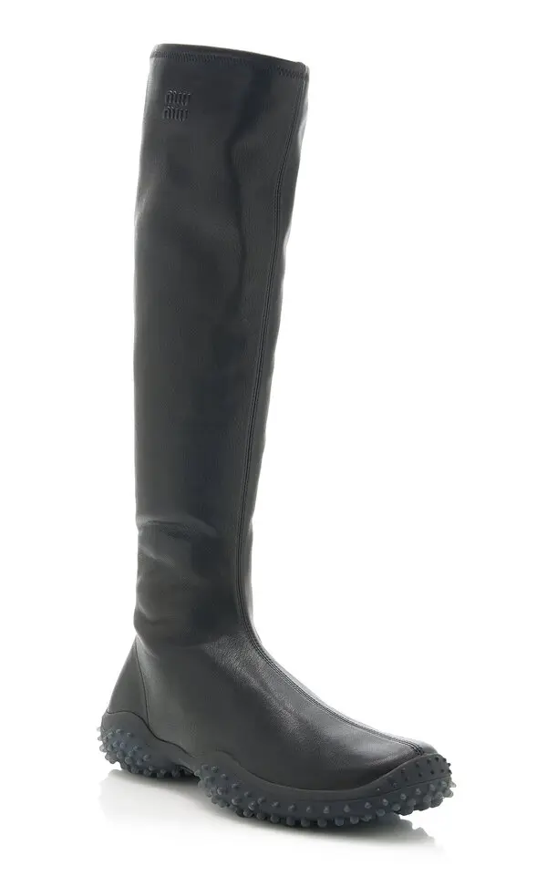 Miu Miu Knee-high Leather Boots