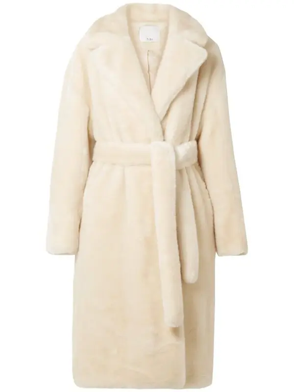 Tibi Luxe Oversized Faux Fur Coat