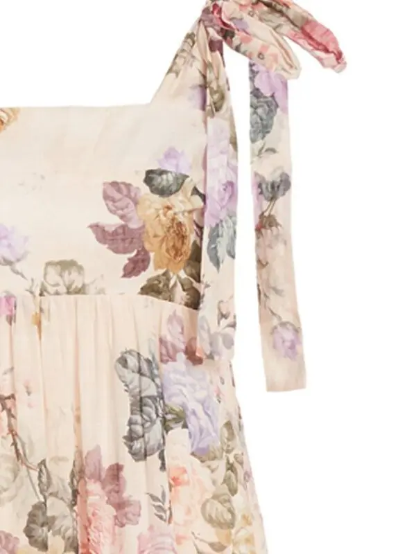 Zimmermann Brighton Floral Cotton Midi Dress