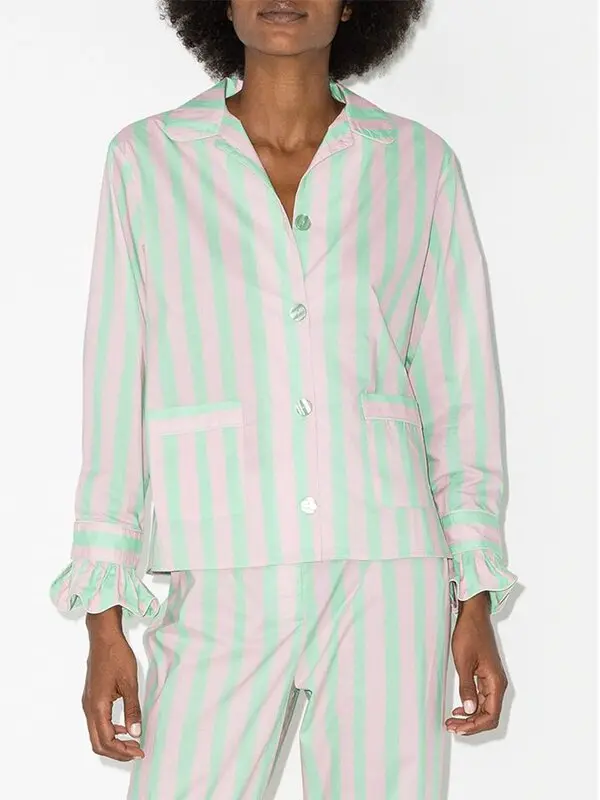 HELMSTEDT Striped Button-up Shirt