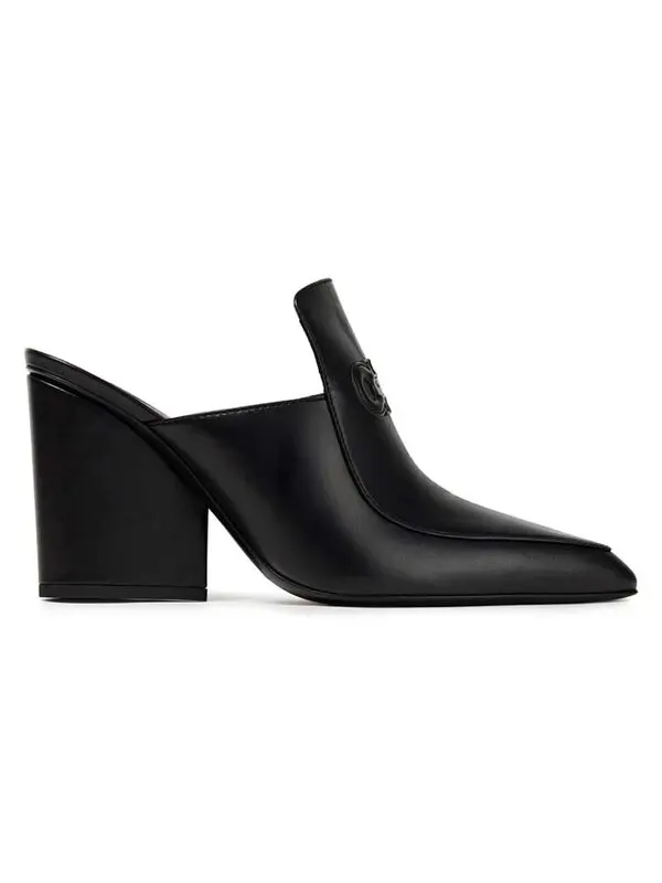 SALVATORE FERRAGAMO Embossed Leather Mules