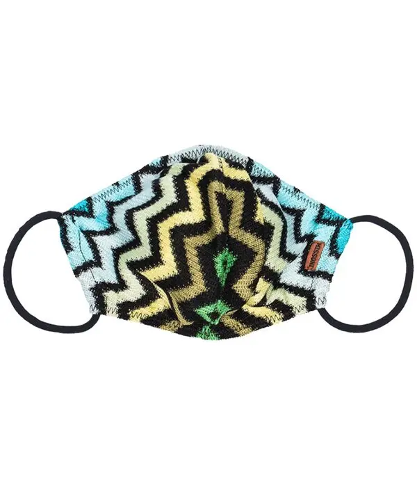 Missoni Black Zigzag Face Mask
