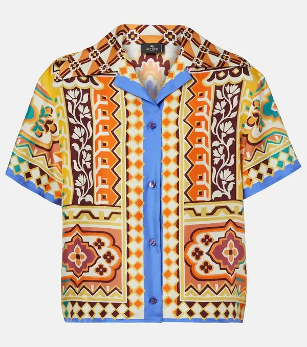 Etro Printed Silk Shirt - Multicoloured
