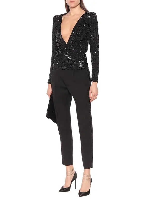 Saint Laurent Sequined Blouse