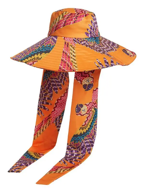 Farm Rio Macaw Print Sun Hat