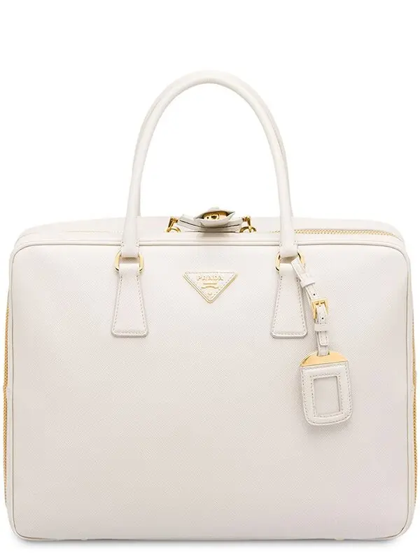 Prada Saffiano Logo Suitcase