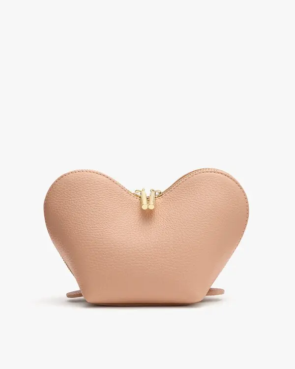 Cuyana Mini Heart Case - Nude