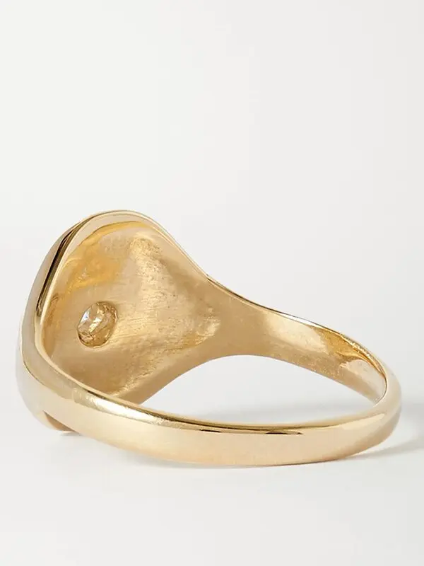 STONE AND STRAND Mini Pinky 14-karat Gold Diamond Ring