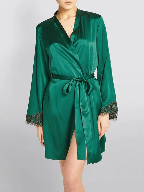 GILDA & PEARL Lace-trim Robe
