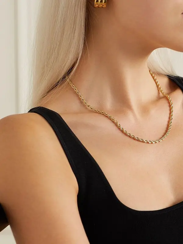 LAURA LOMBARDI Rope Gold-plated Necklace