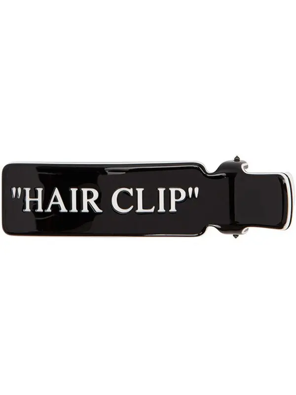 Off-White Hair Clip Word Clip