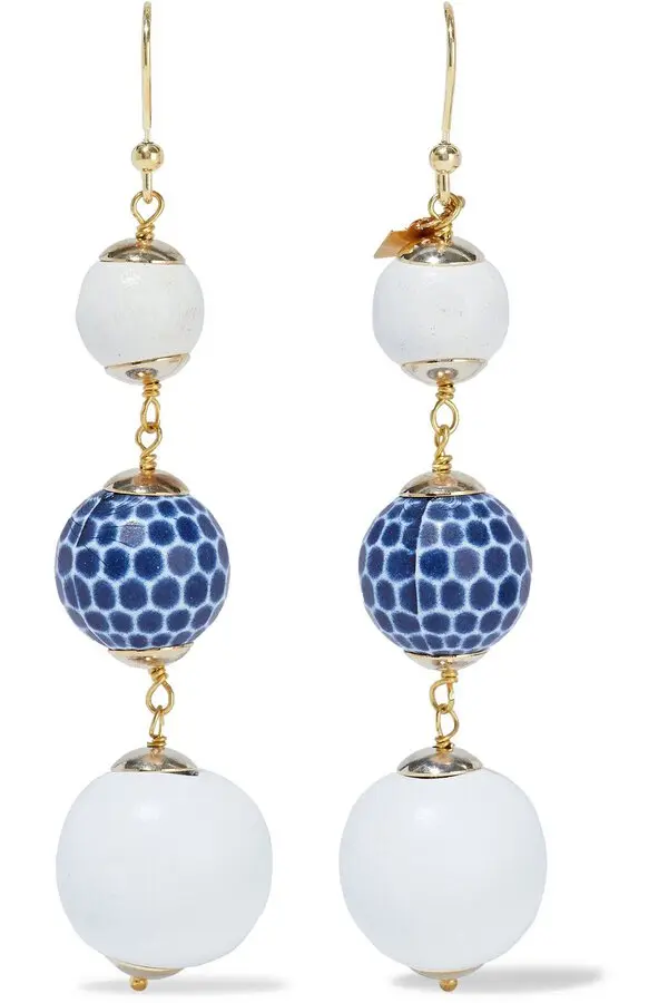 Rosantica Crans Gold-tone Beaded Earrings