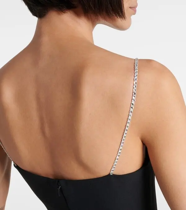 David Koma Embellished Cady Minidress