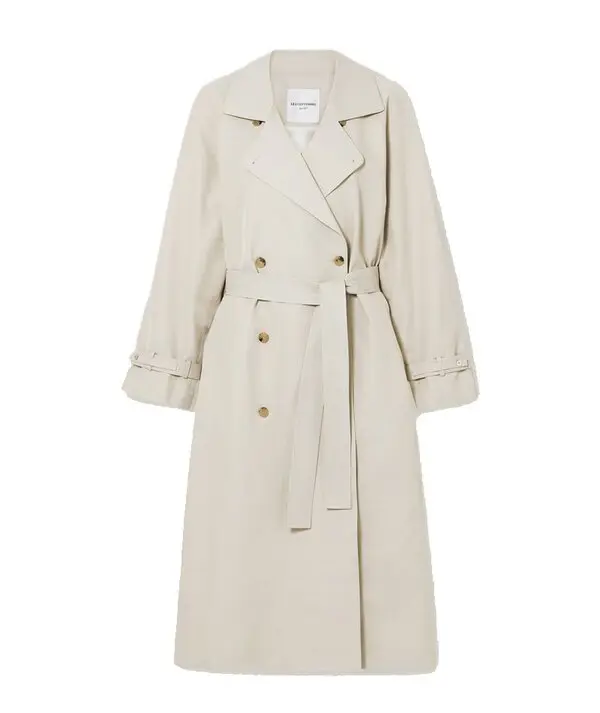 LE17SEPTEMBRE Belted Cotton-blend Gabardine Trench Coat