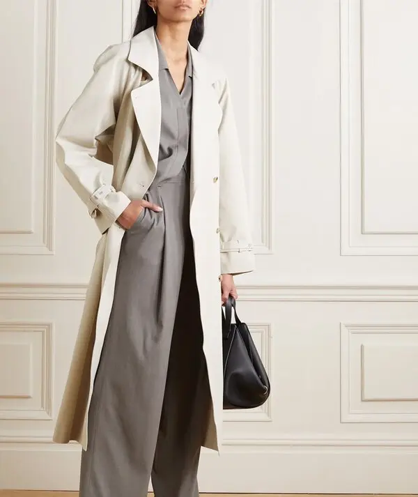 LE17SEPTEMBRE Belted Cotton-blend Gabardine Trench Coat