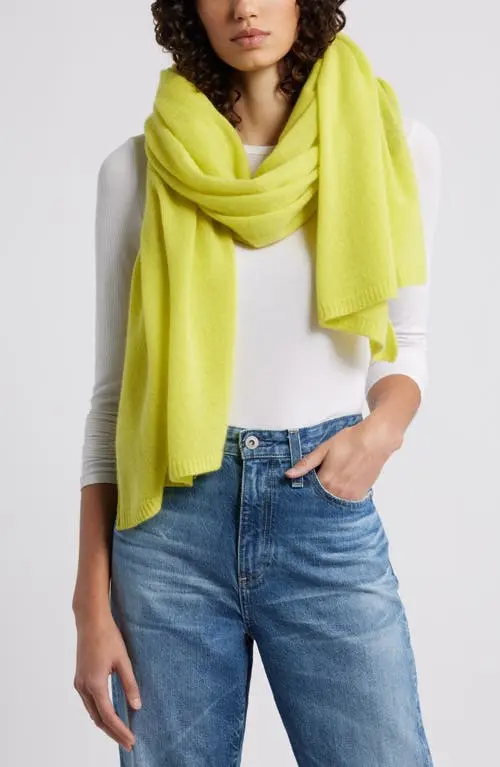 Nordstrom Cashmere Scarf - Green Sulphur