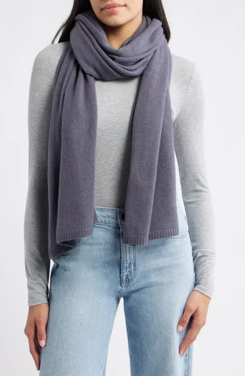 Nordstrom Cashmere Scarf - Grey Agate