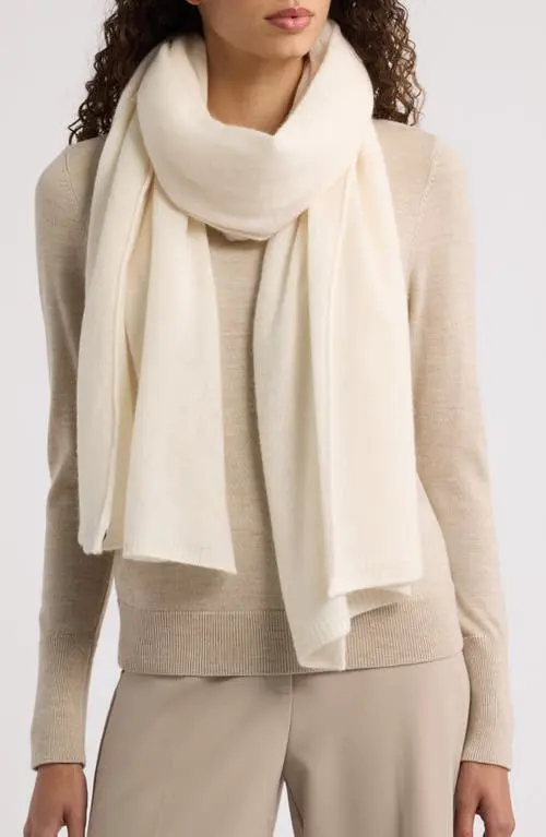 Nordstrom Cashmere Scarf - Ivory Snow