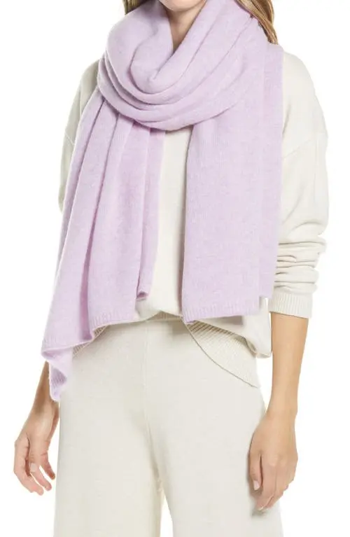 Nordstrom Cashmere Scarf - Purple Petal Heather