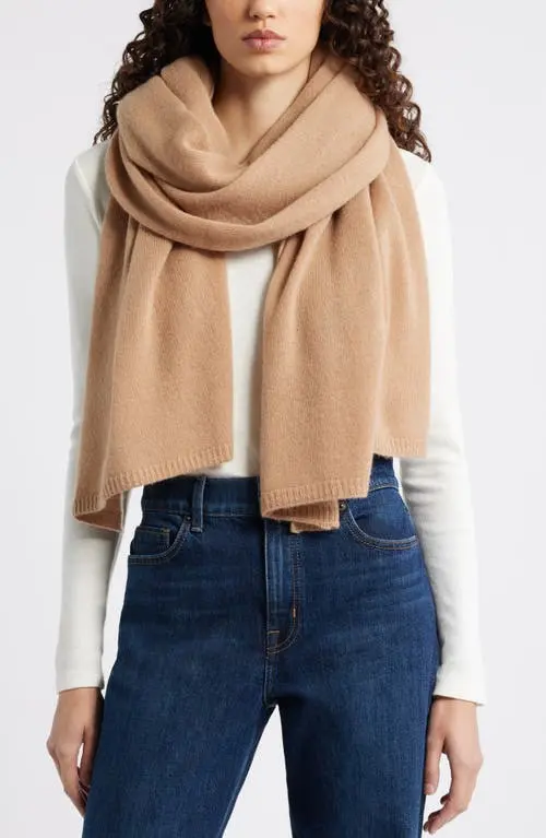 Nordstrom Cashmere Scarf - Tan Tannin