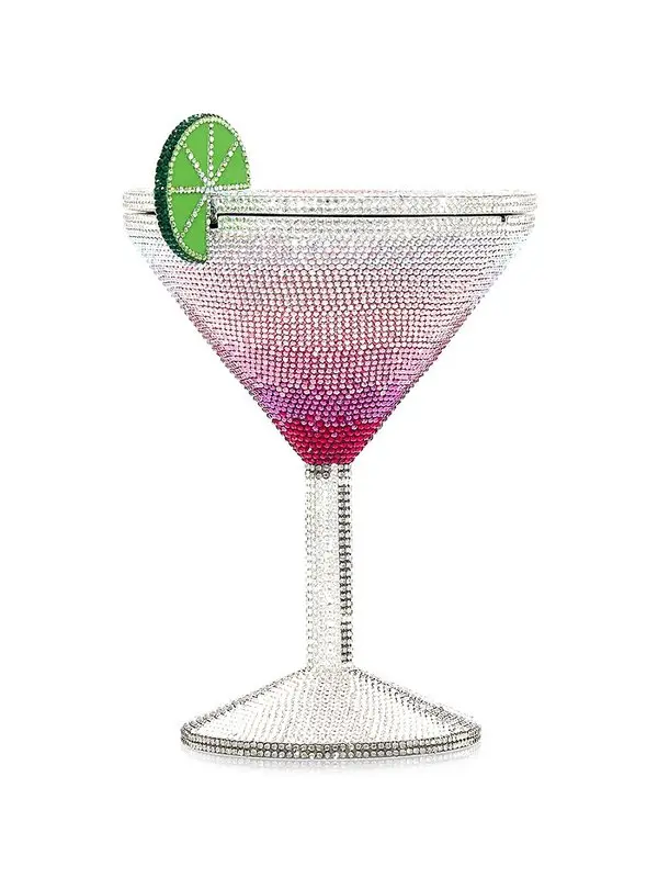 Judith Leiber Martini Cosmopolitan Crystal Clutch