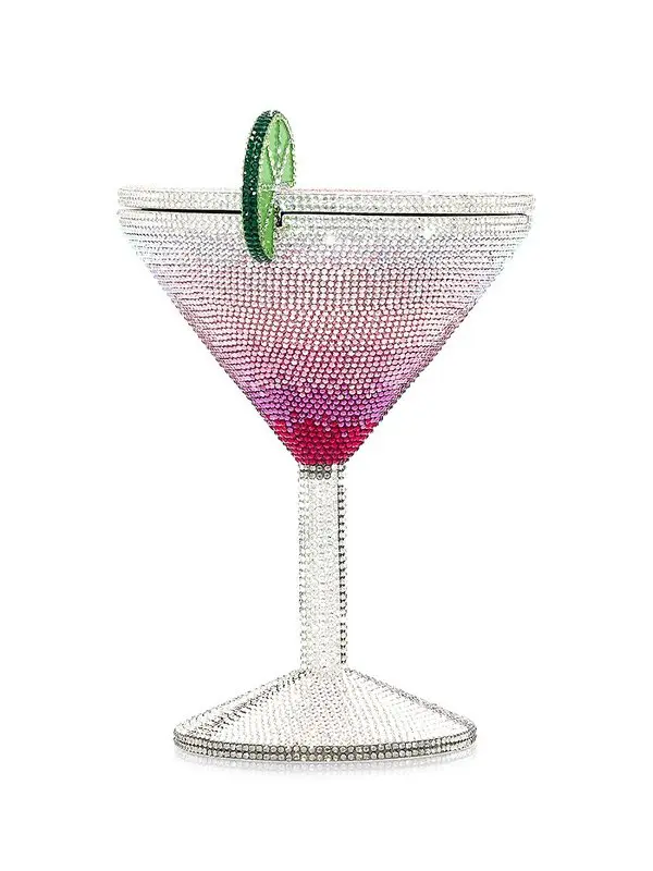 Judith Leiber Martini Cosmopolitan Crystal Clutch