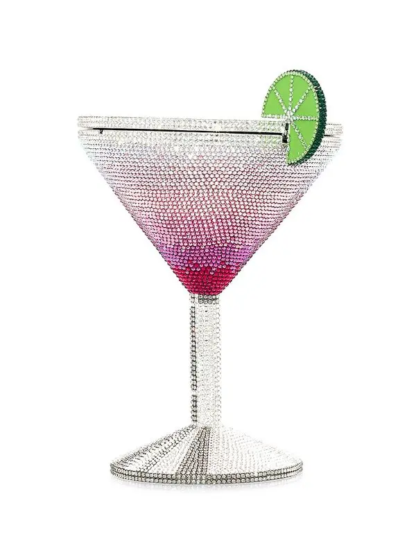 Judith Leiber Martini Cosmopolitan Crystal Clutch