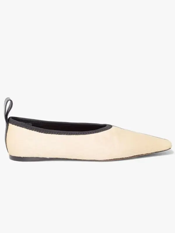 Proenza Schouler Calf Hair Trap Bicolored Flats