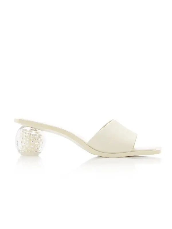 Cult Gaia Tao Pearl Leather Sandals